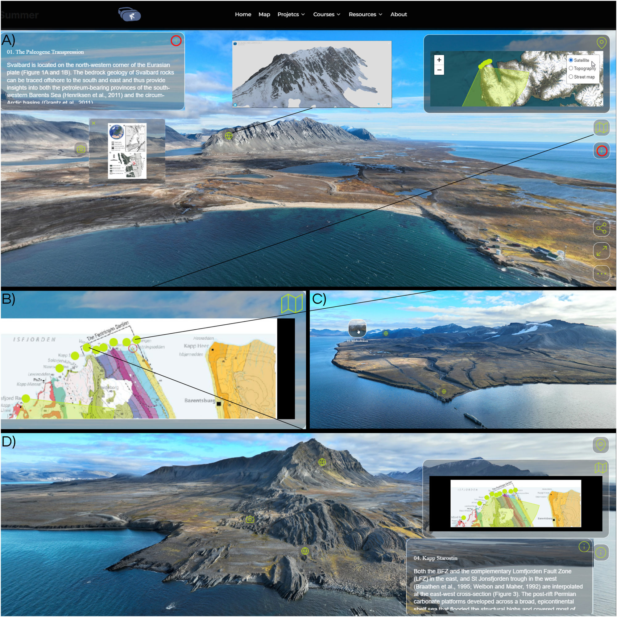 VR Svalbard – A Web GIS platform to access UNIS Arctic Geology and ...